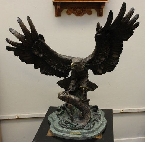 Ed Chope (20th Century, Us) “fisherman Ii” Bronze