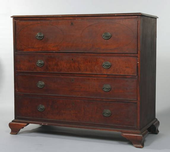 Inlaid Cherry Butler's Desk