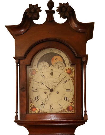Martin Schreiner,lancaster Pa, Walnut Tall Case Clock