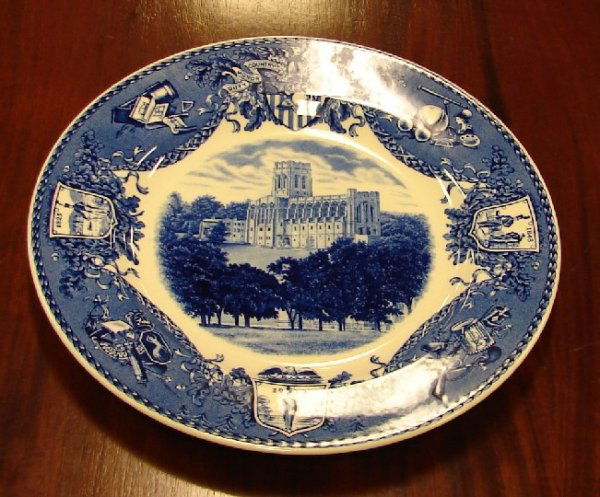 3466: 10 Wedgwood "West Point" China Plates