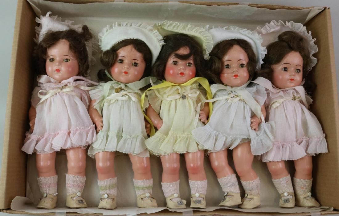 SET OF (5) 14" ALL ORIGINAL COMPOSITION ALEXANDER