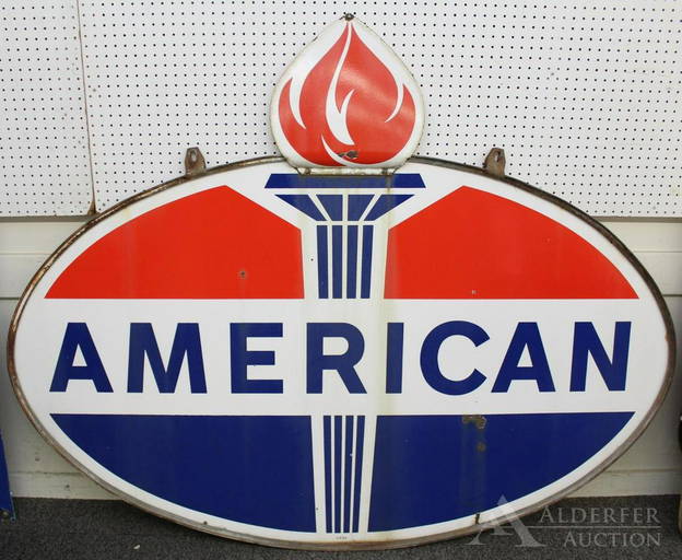American Standard Oil & Gasoline Sign
