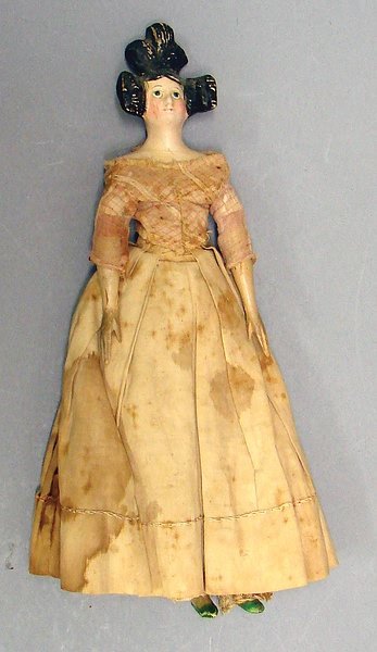 Paper Mache 11" Milliner's Model Apollo Knot Doll