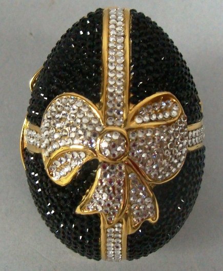 Judith Leiber Crystal Egg Pill Box