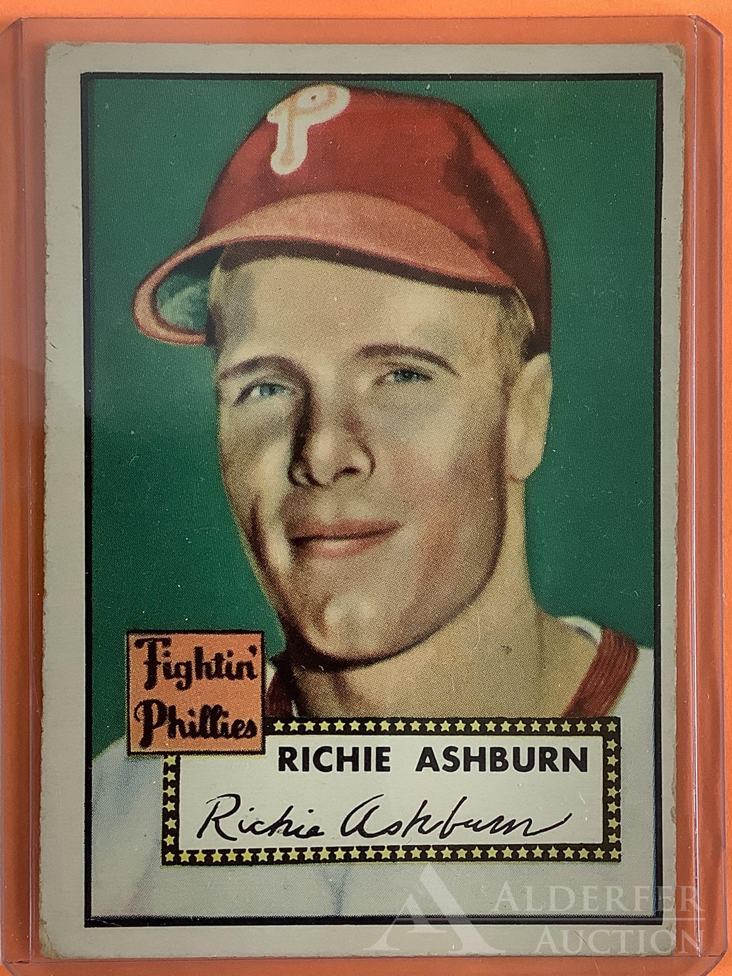 1952 Topps Baseball Richie Ashburn Card