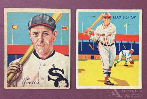 Max Bishop & Lew Fonseca Baseball Cards - Mar 24, 2021 | Alderfer ...