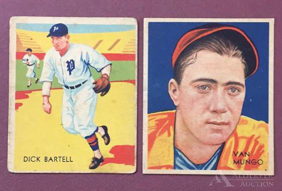 Dick Bartell & Van Mungo Baseball Cards