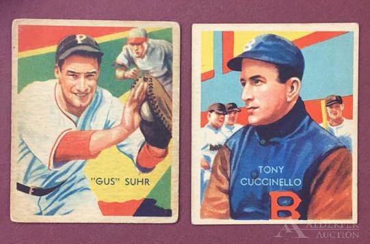 Tony Cuccinello & Gus Suhr Baseball Cards