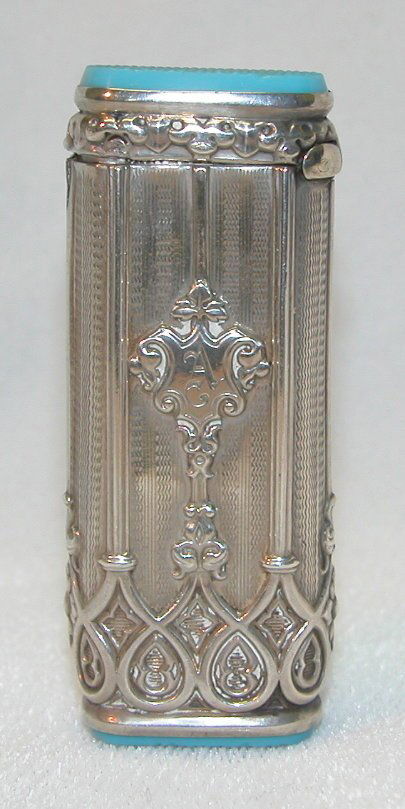 Silver Metal Match Safe.