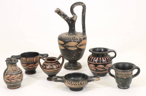 Ancient Greek Red Ware Pottery Relief Portrait