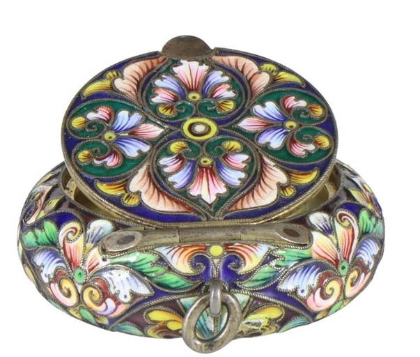 Feodor Ruckert (1840-1917) Russian Cloisonne Silver Box - Dec 08, 2021 ...