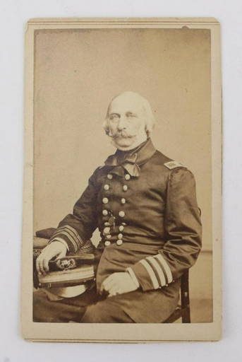 Cdv Of Civil War Commodore Charles Henry Davis