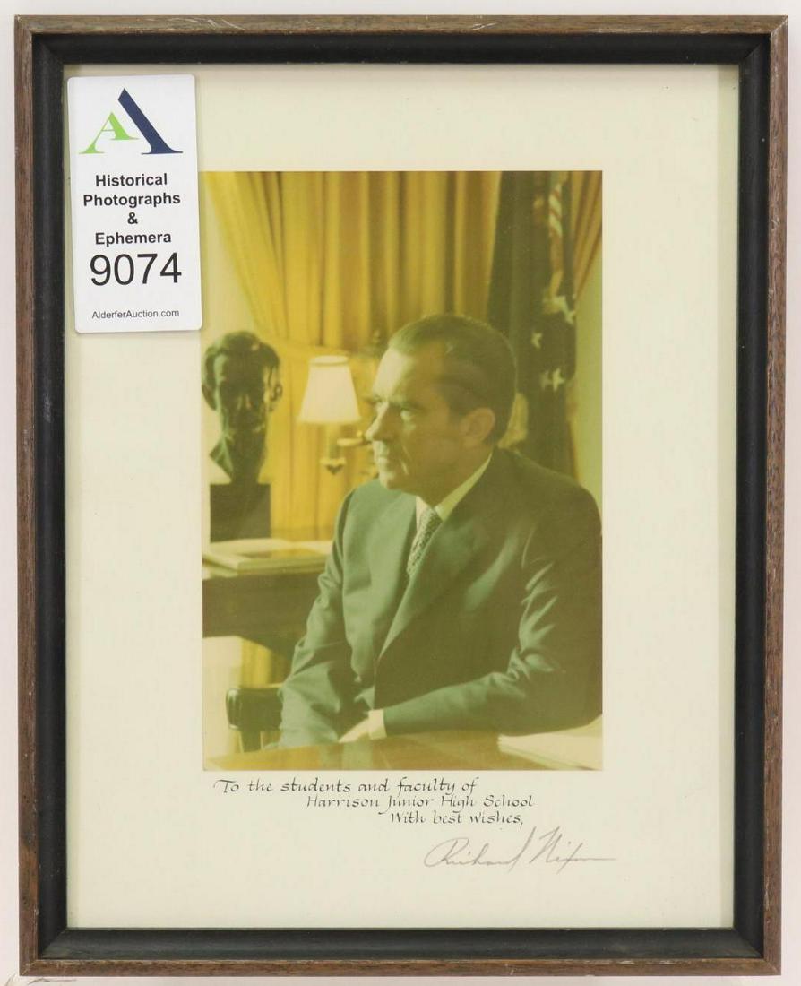 Autograph of President Richard M. Nixon - Aug 09, 2022 | Alderfer ...