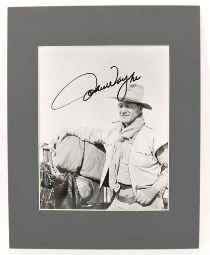 Autograph of John Wayne - Aug 09, 2022 | Alderfer Auction in PA