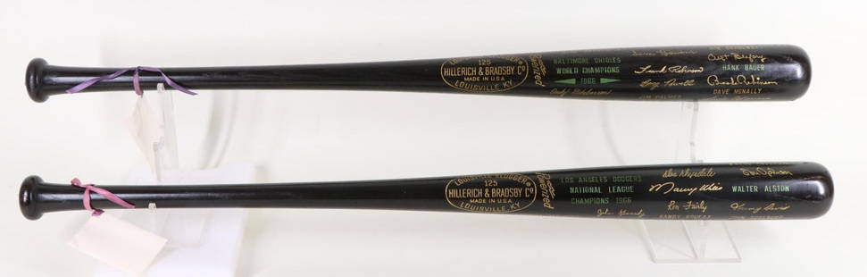 1960 World Series Louisville Slugger Signature Baseball Bats