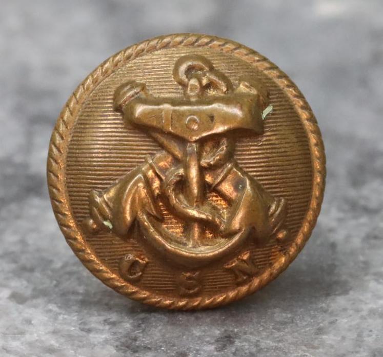 Confederate Navy Officers Cuff Button