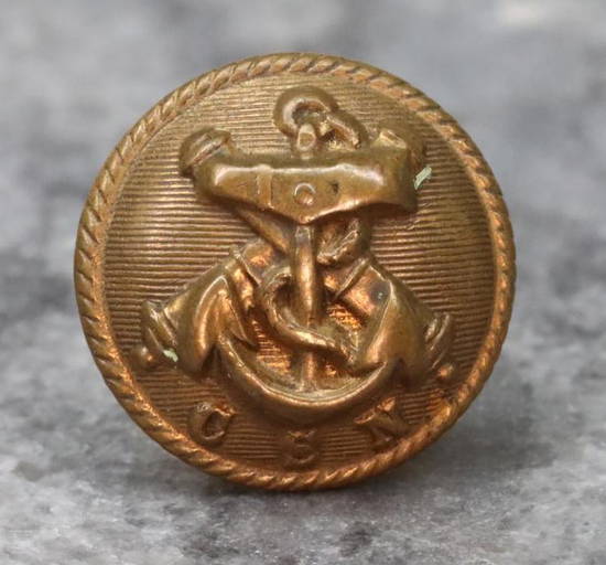 Confederate Navy Officers Cuff Button