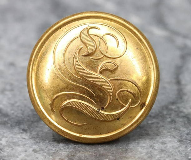 Confederate Engineer Coat Button