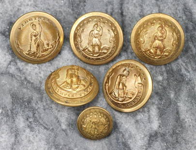 Civil War Confederate Virginia Semper Tyrannis Coat Button