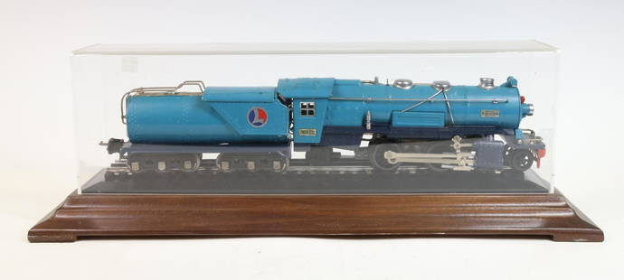 Hartland Locomotive Works Locomotive Engine And Tender In Display Case