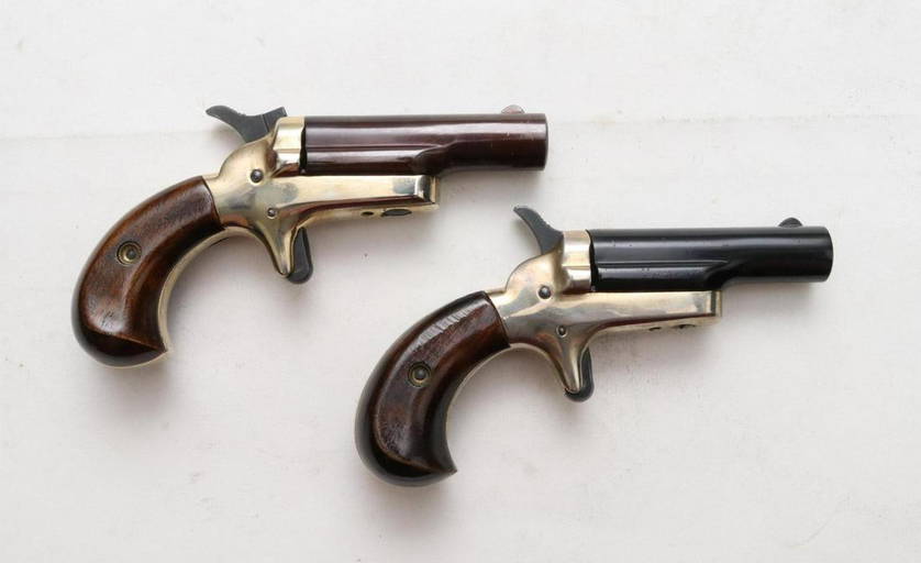Colt Cased Pair 4rth Model Derringer Single Shot Pistol