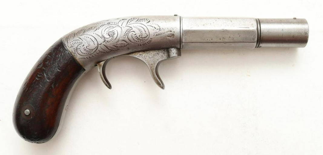 Bacon & Co Underhammer Screw Barrel Percussion Pistol