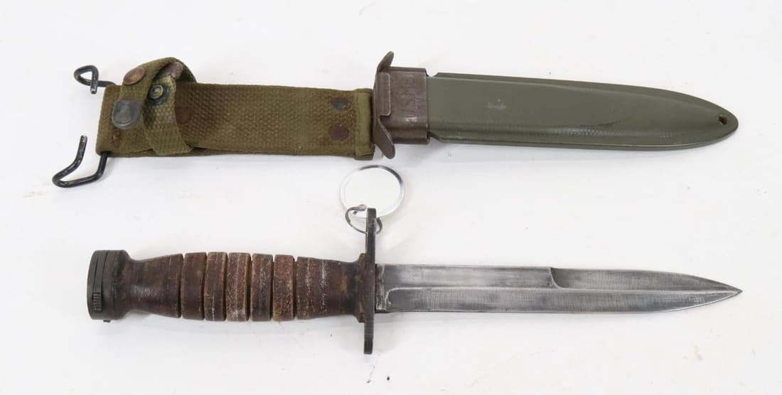 Utica Usm4 M1 Bayonet And Scabbards Auction