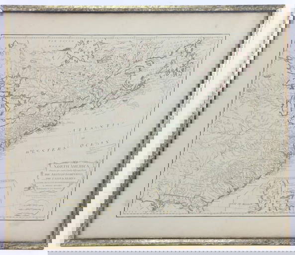 Eighteenth Century Map Of North America