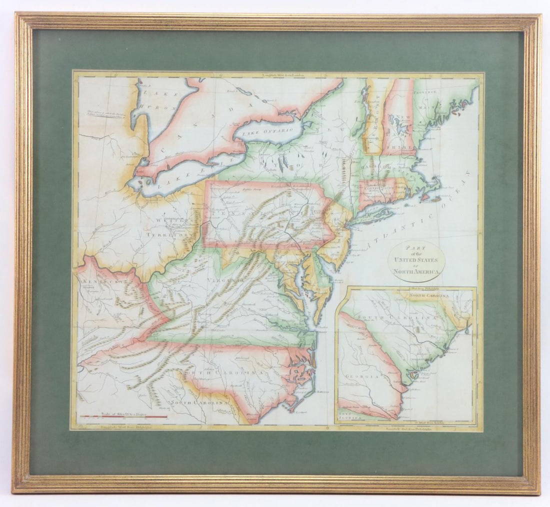 Eighteenth Century Map Of North America Auction