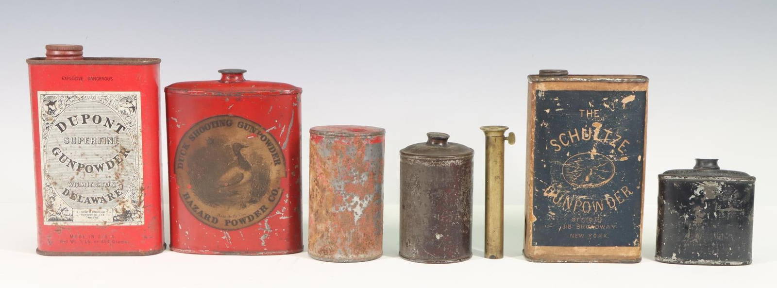 Black Powder Cans Auction