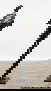 Black Americana Butler Cast Iron Smoking Stand