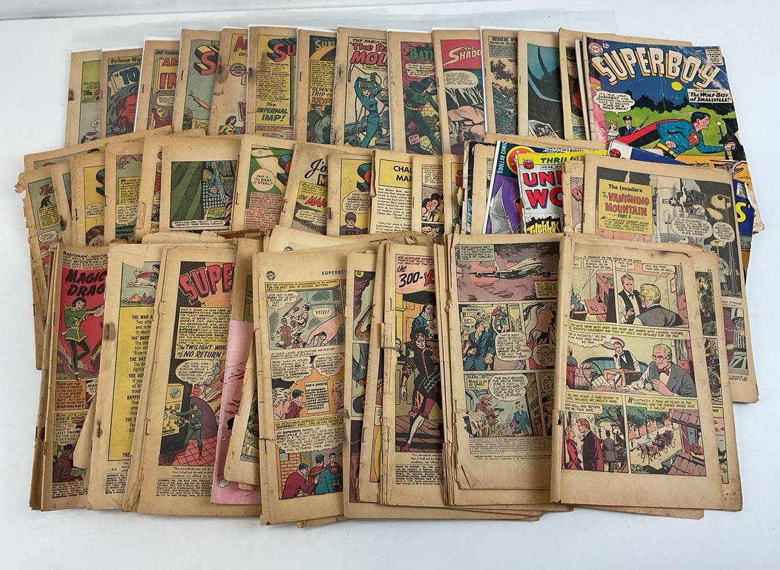 Coverless Comic Books Auction