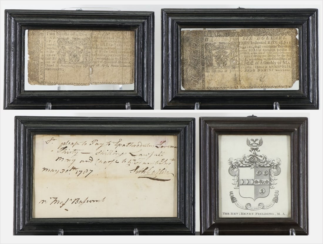 Currency & Ephemera, 18th Century - May 29, 2025 | Alderfer Auction In Pa