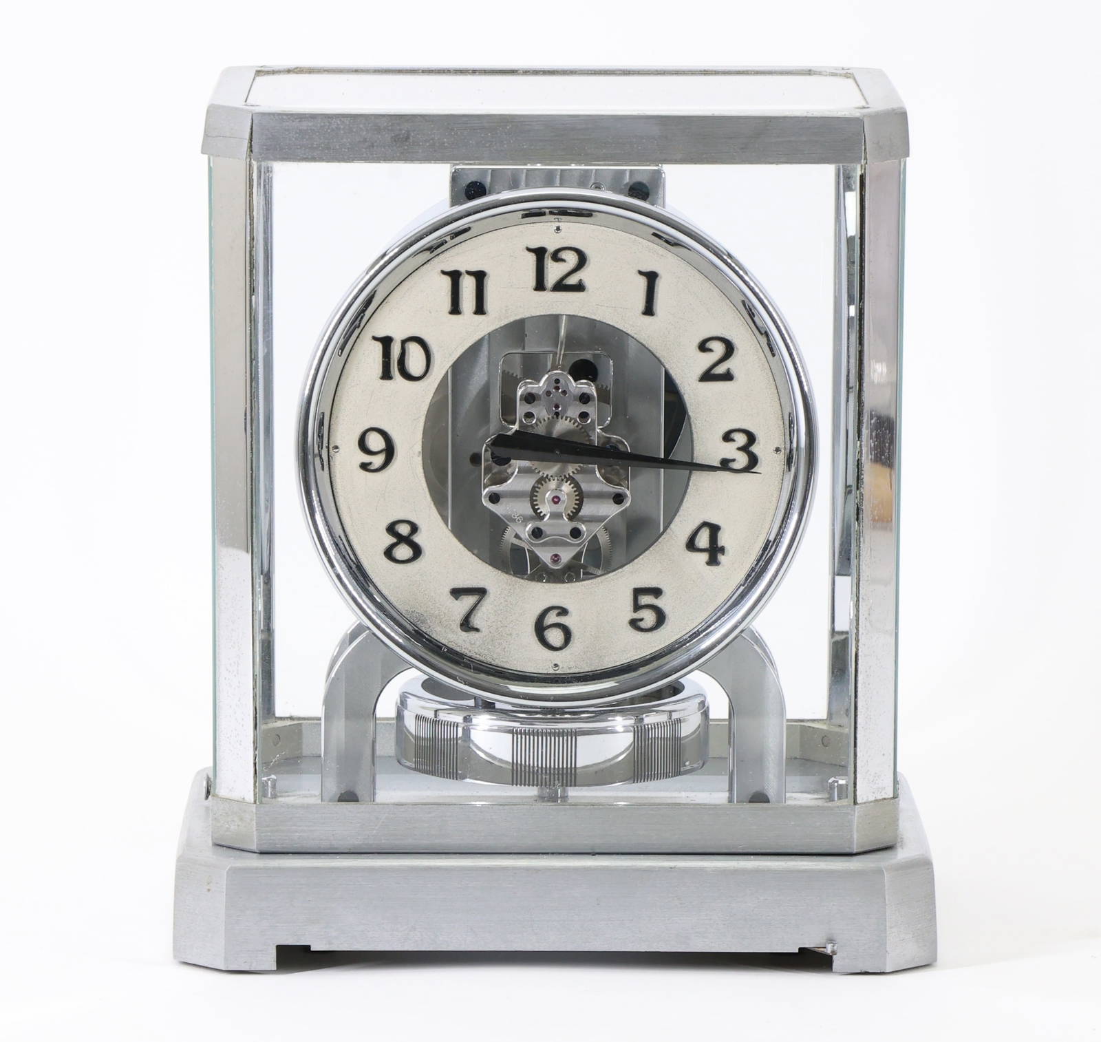 Jaeger-lecoultre Rhodium Plated Atmos Clock Auction