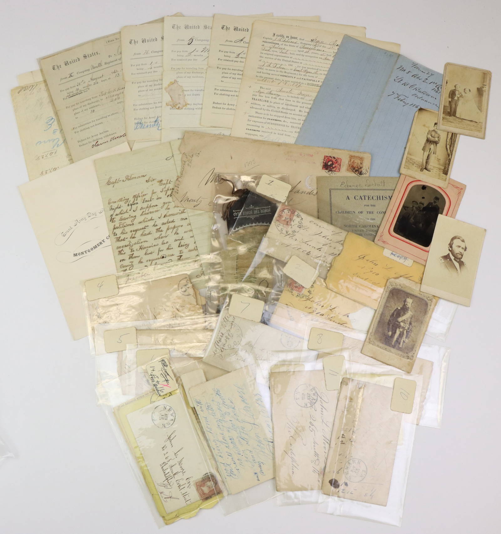 Civil War Letters, Documents And Cdv's Auction