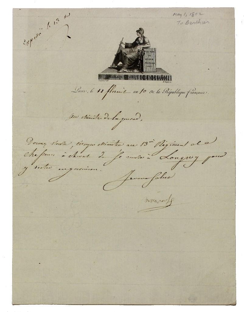 Napoleon Bonaparte Autograph