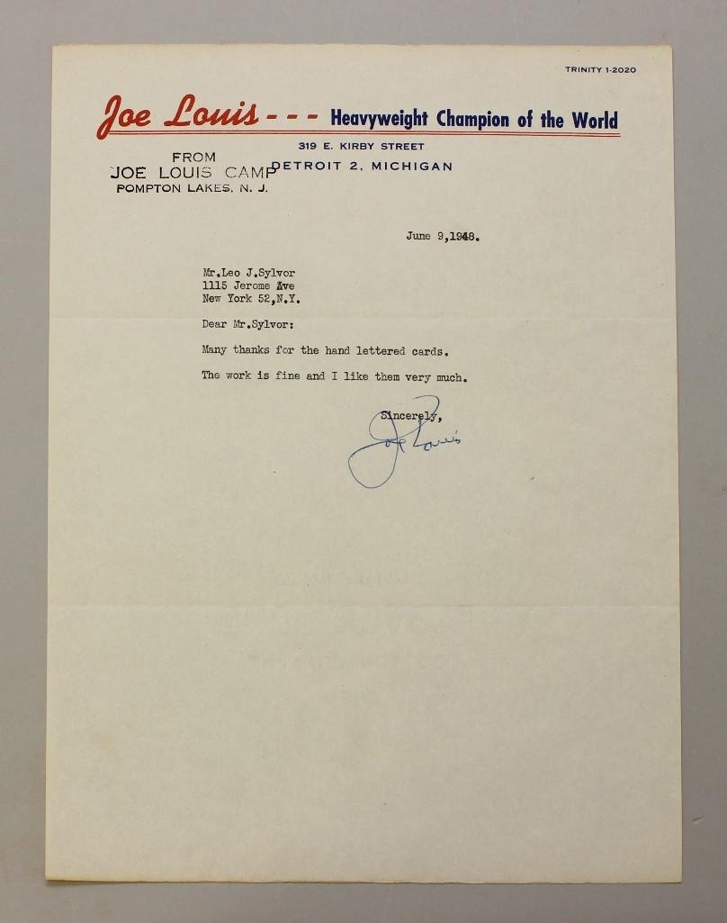 Joe Louis Autograph