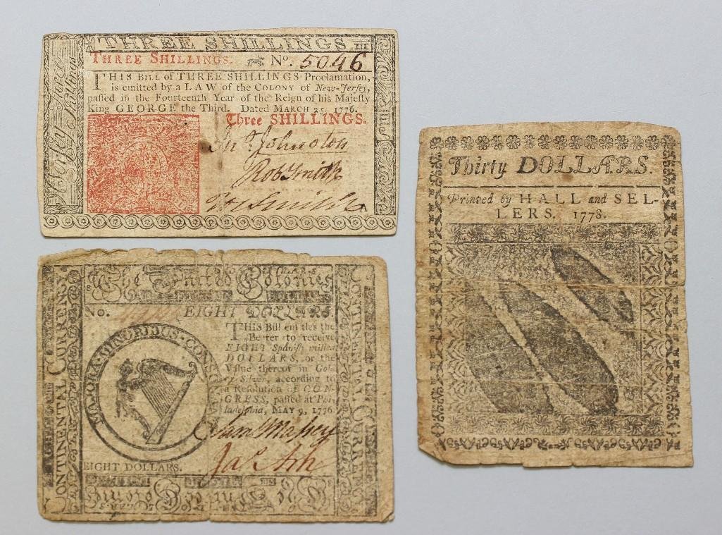 Grouping Of Colonial/continental Currency