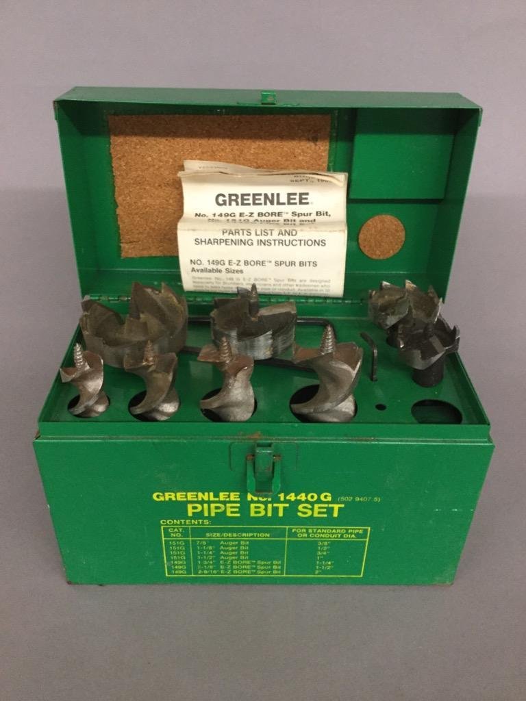 Green Line Pipe Bit Set Ez Bore And Auger Bits