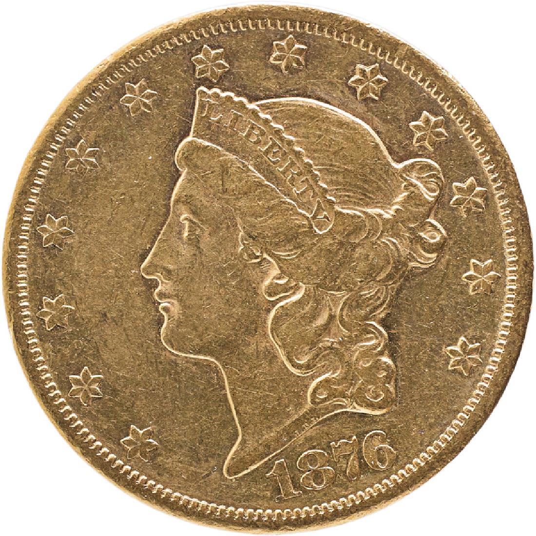 U.S. 1876-CC LIBERTY $20 GOLD COIN