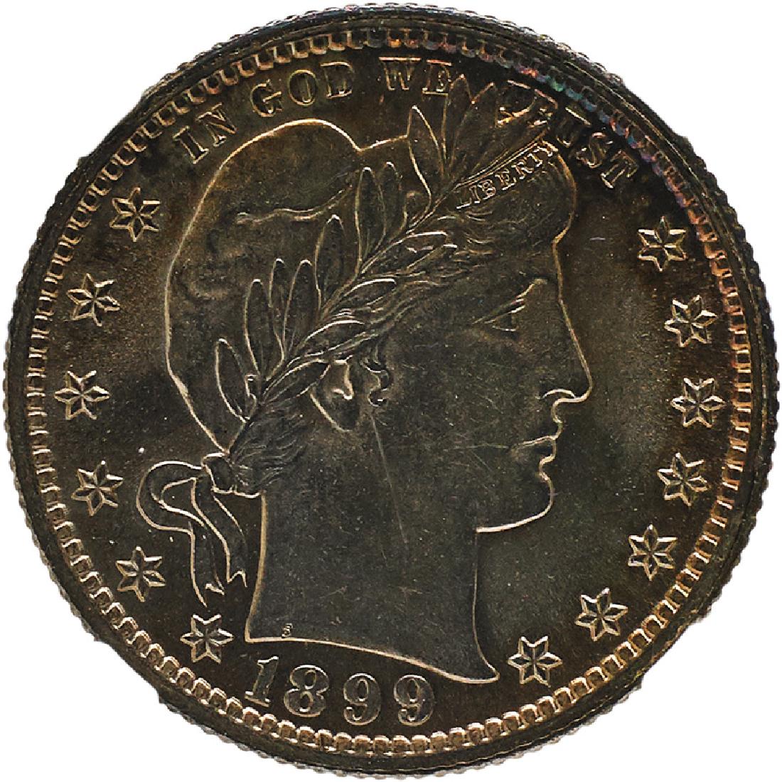 U.s. 1899 Barber 25c Coin