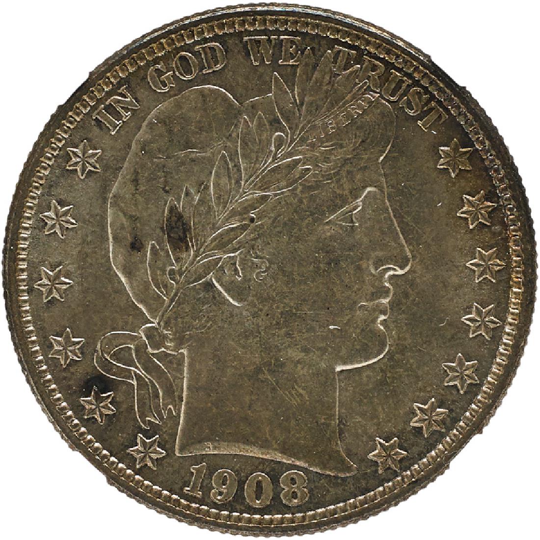U.s. 1908 S Barber 50c Coin