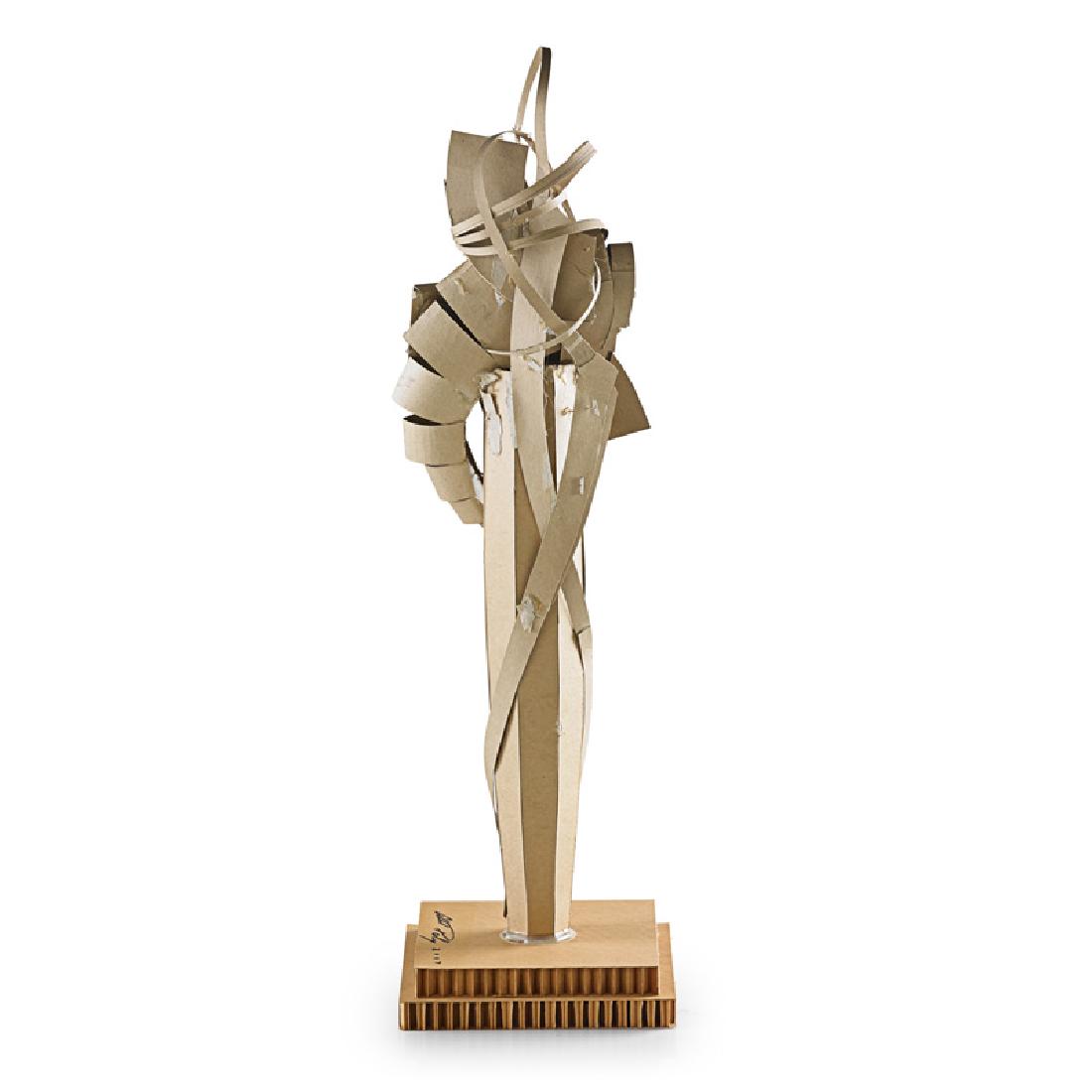 ALBERT PALEY Cardboard maquette w/ drawing