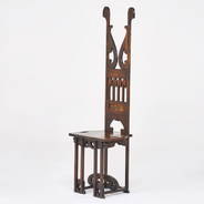 Charles Rohlfs hall chair - Dec 12, 2015 | BILLINGS in CA