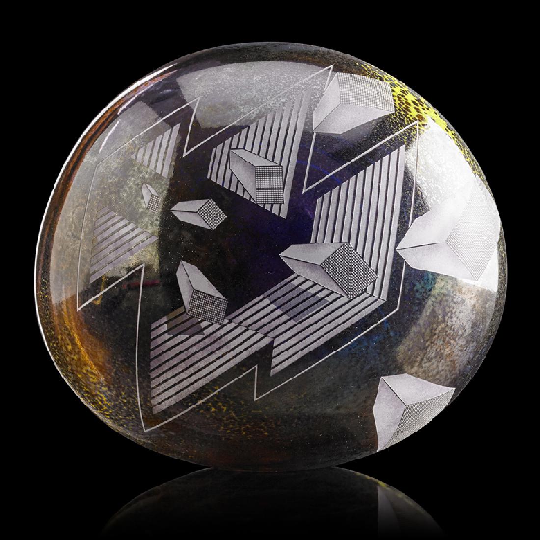 DAVID SCHWARZ Glass sculpture