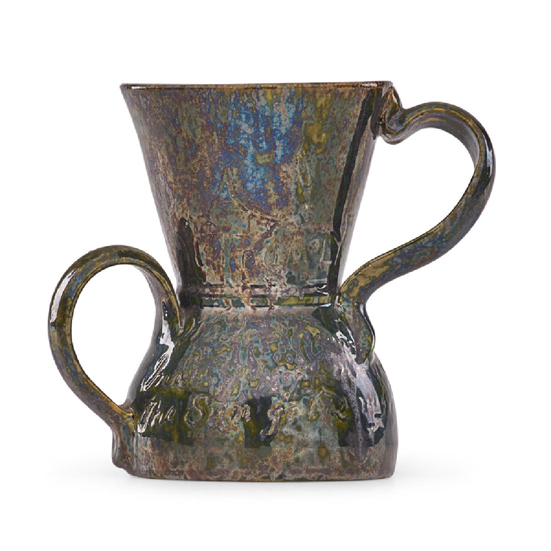 GEORGE OHR Large vase, two ear handles - May 18, 2019 | Rago Arts and ...