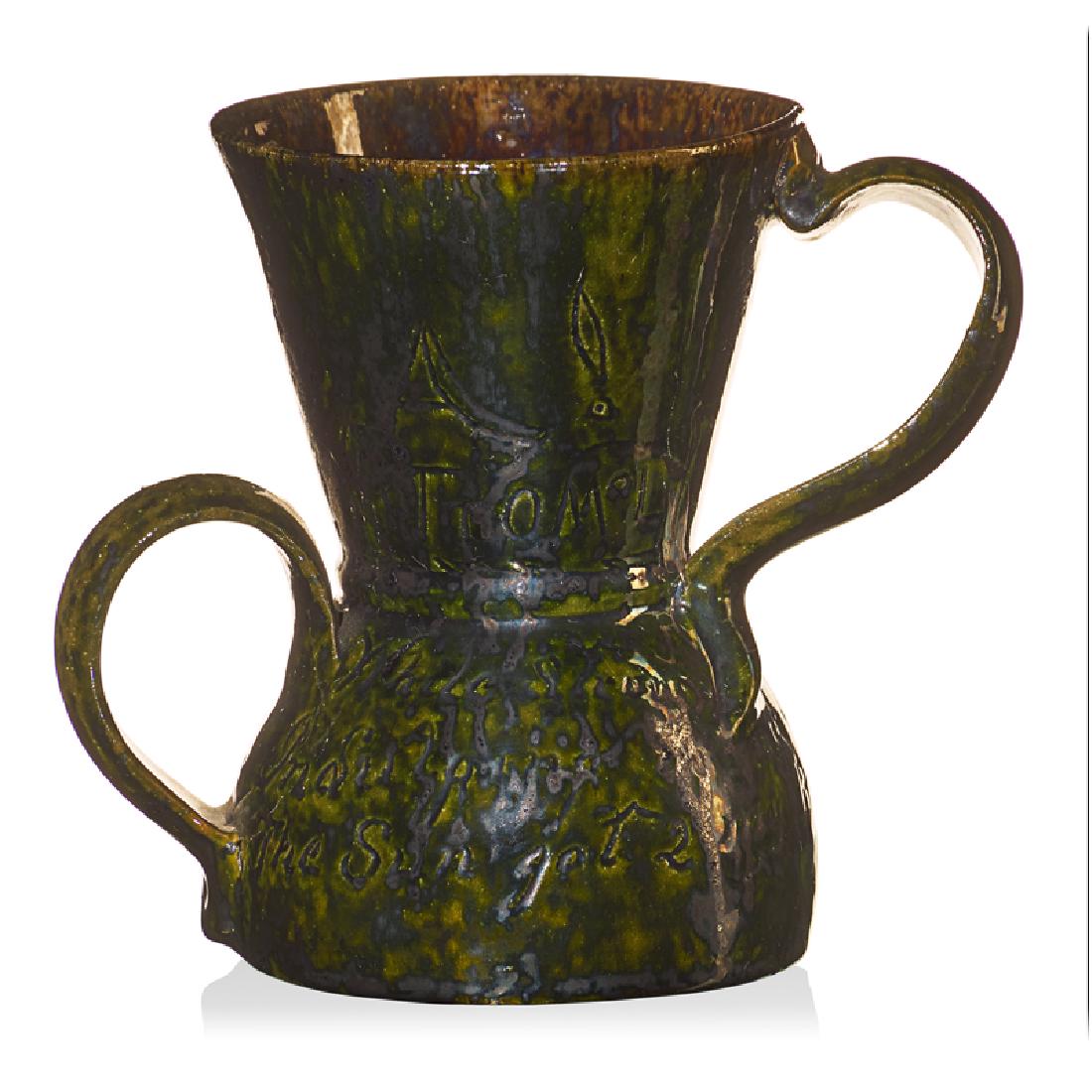 GEORGE OHR Large vase, two ear handles - May 18, 2019 | Rago Arts and ...