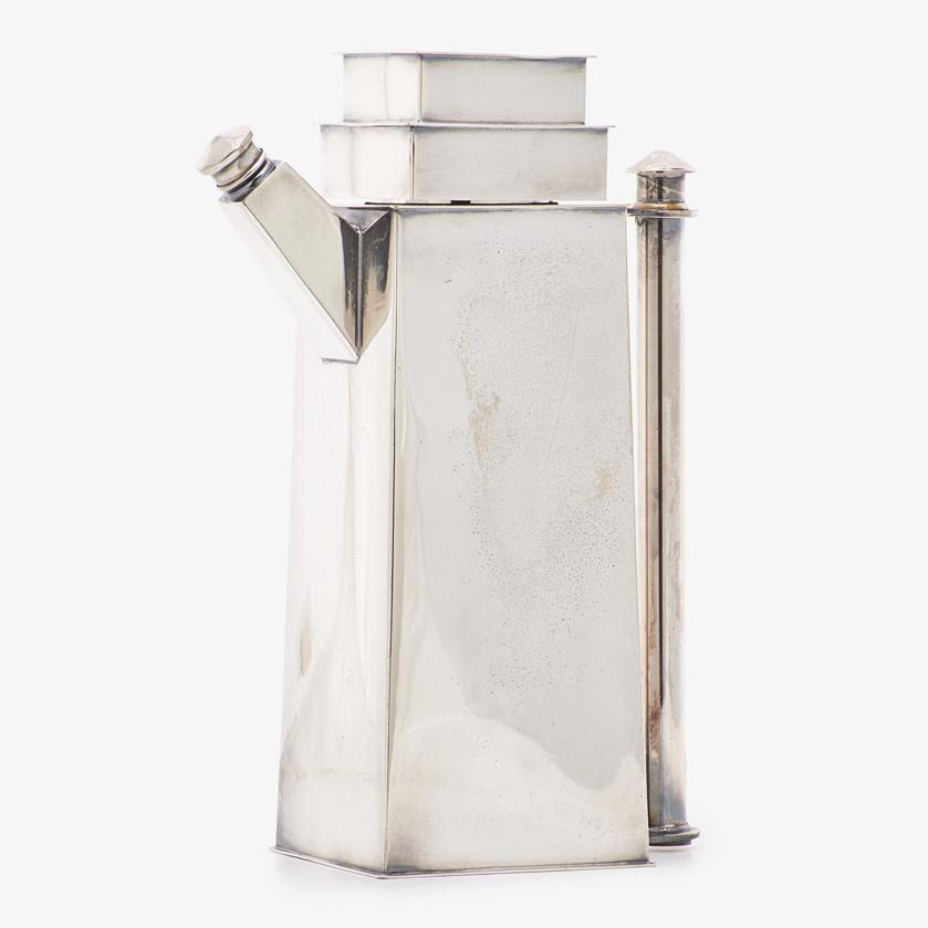 LOUIS W. RICE Rare Skyscraper cocktail shaker - Sep 22, 2019 | Rago ...