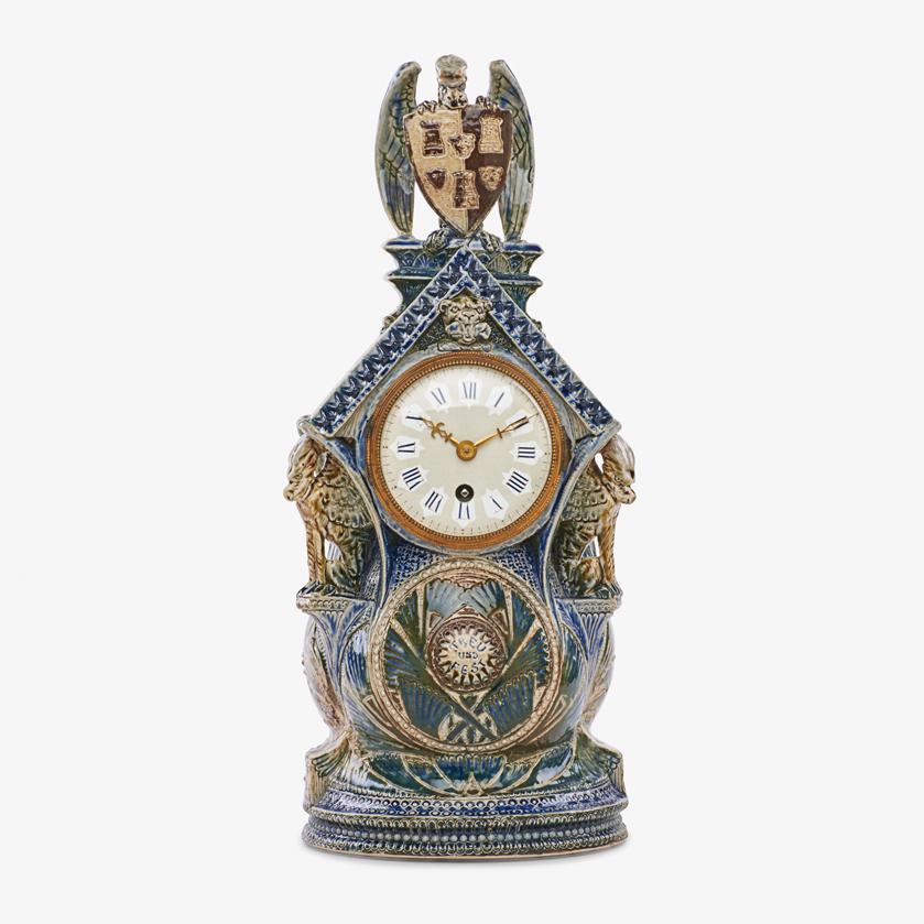 MARTIN BROTHERS Rare clock with grotesques - Sep 21, 2019 | Rago Arts ...