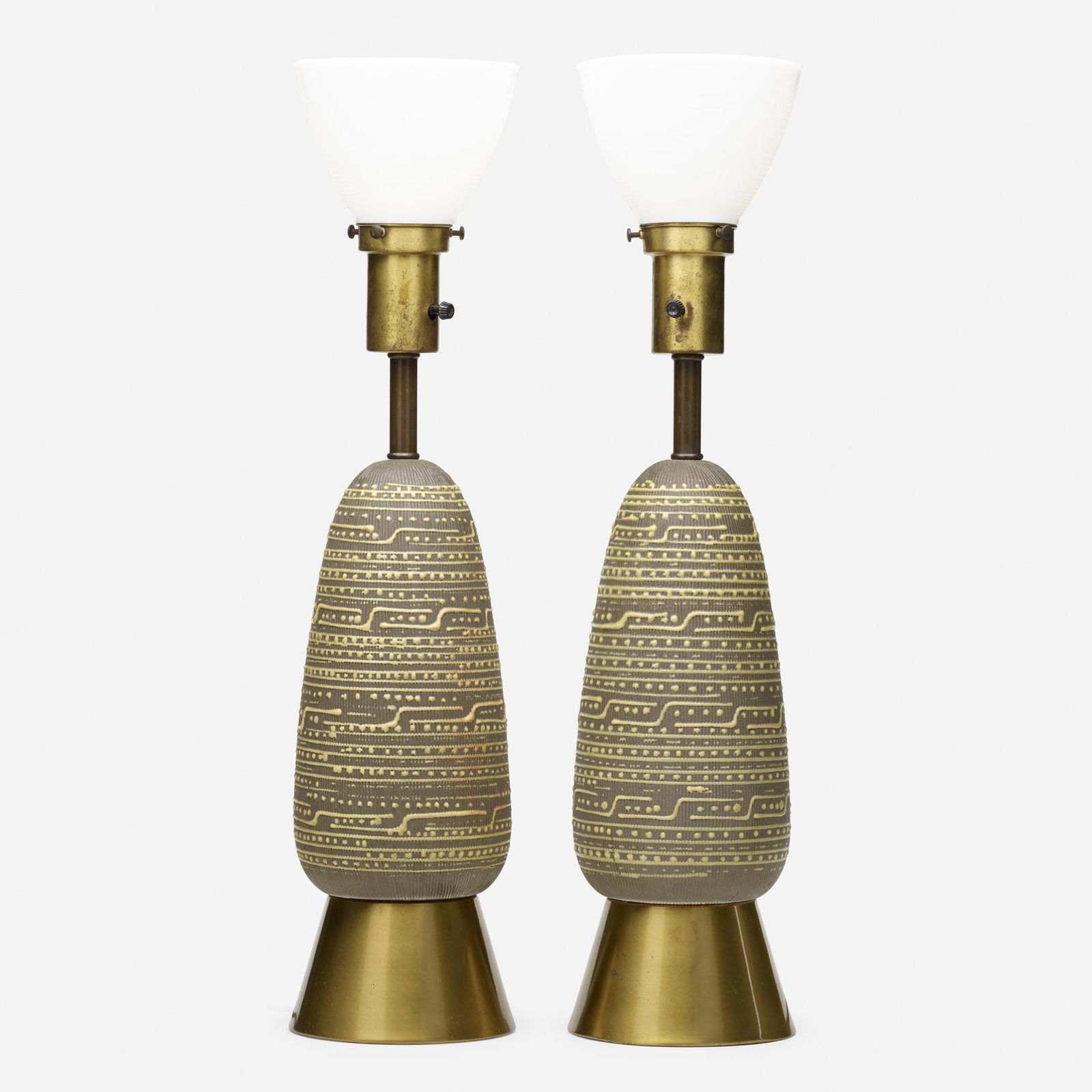 Raymor, table lamps, pair - Aug 20, 2020 | Rago Arts and Auction Center ...